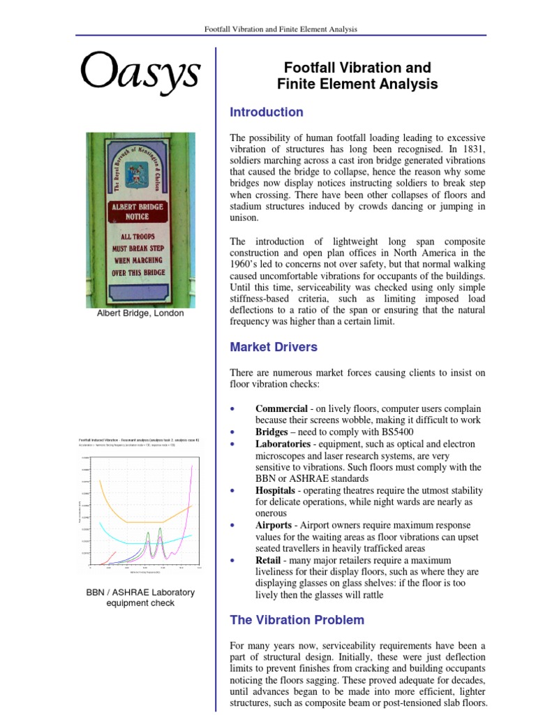 Footfall Vibration Analysis Methods | PDF | Normal Mode | Resonance