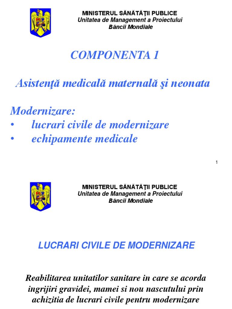 Componenta 1 Lucrari Reabilitare | PDF