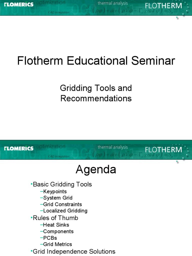 Flotherm Gridding Tools and Recommendation | PDF | Printed Circuit ...