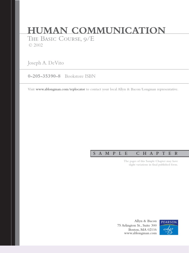 Human Communication: The Basic Course, 9/E | PDF