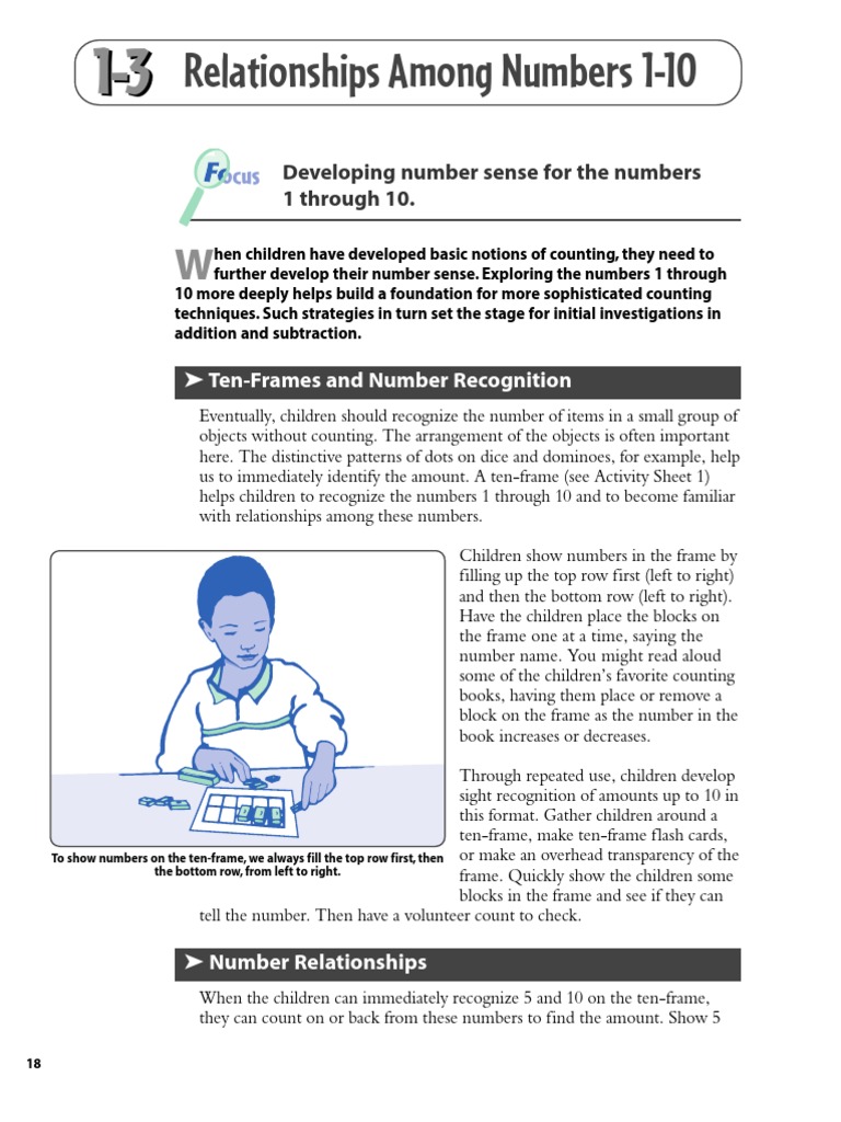 Relationships Among Numbers 1-10 | PDF | Education Theory | Teaching