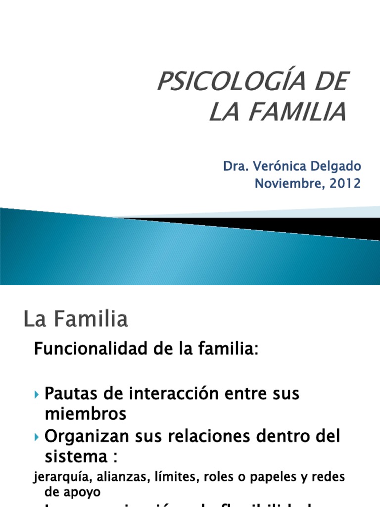 Psicologia de La Familia | PDF | Familia | Conflicto (proceso)