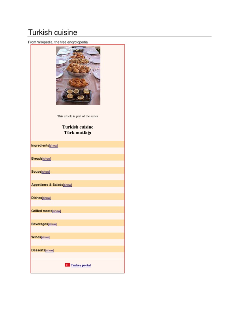 Turkish Cuisine | PDF | Turkish Cuisine | Kebab