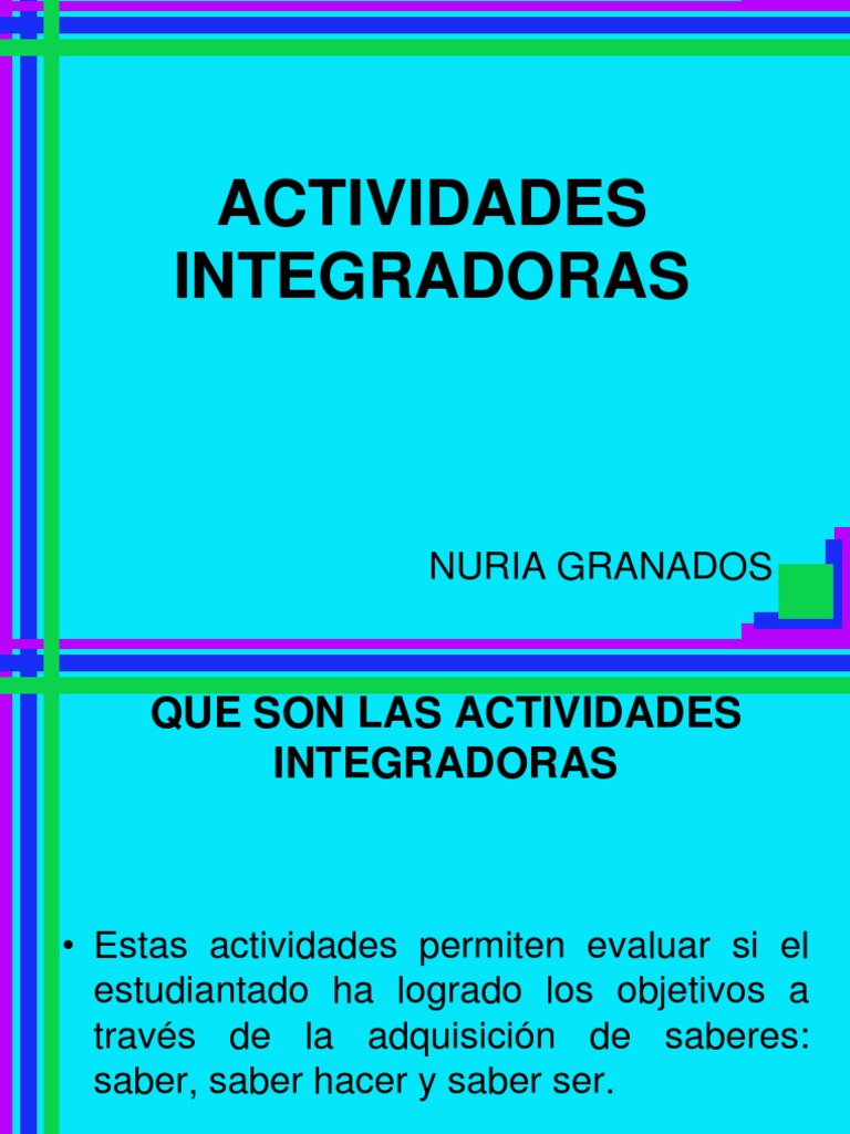 Actividades Integradoras Pdf Pdf Evaluación Euro