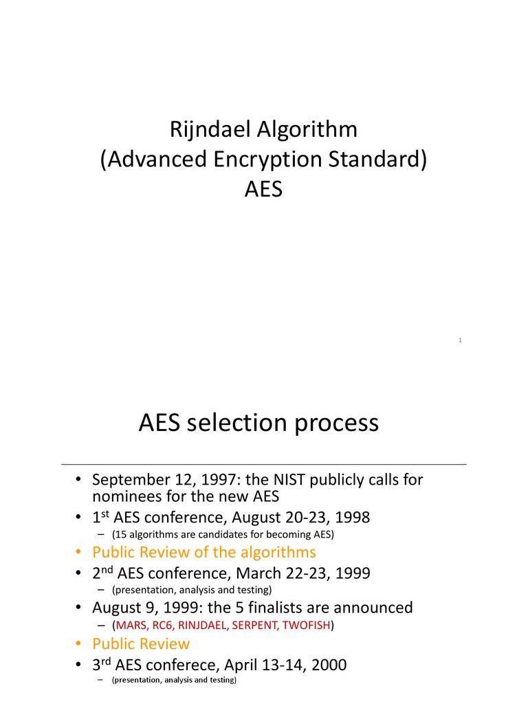 5-AES Aes - Rijndael | PDF | Cryptography | Applied Mathematics