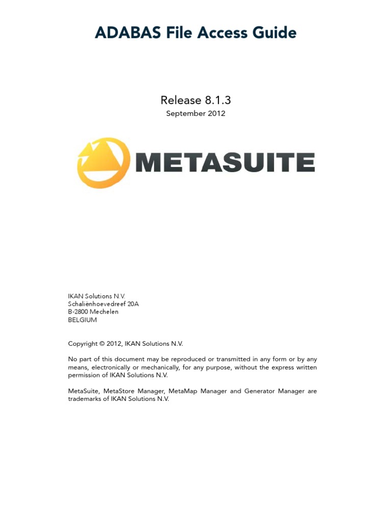 ADABAS File Access Guide | PDF | Databases | Database Index