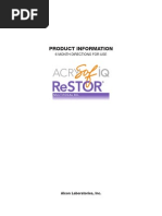 Alcon SN60WF IOL Product Overview | PDF | Glaucoma | Visual Acuity