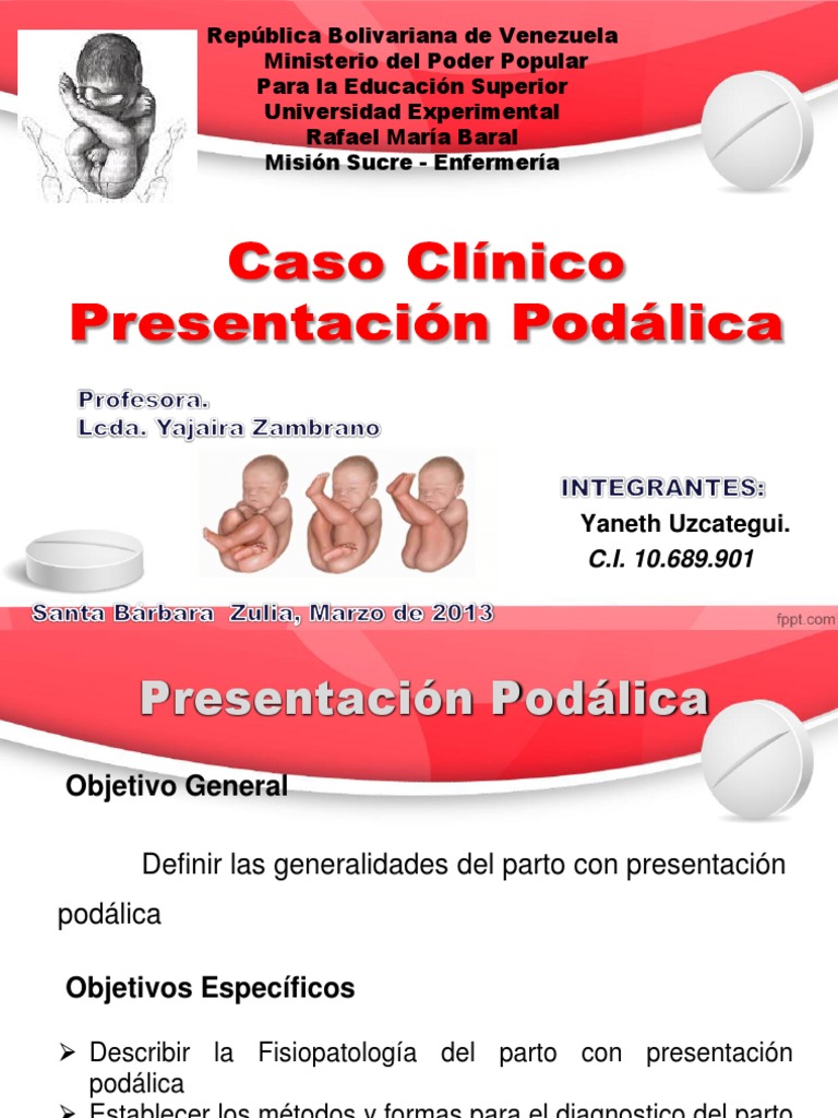 Manejo del Parto con Presentación Podálica | PDF | Parto | Enfermería