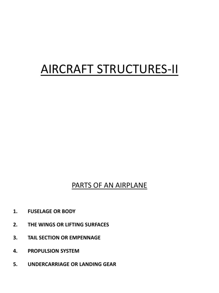 Aircraft Structures II Overview | PDF | Flight Control Surfaces | Flap ...