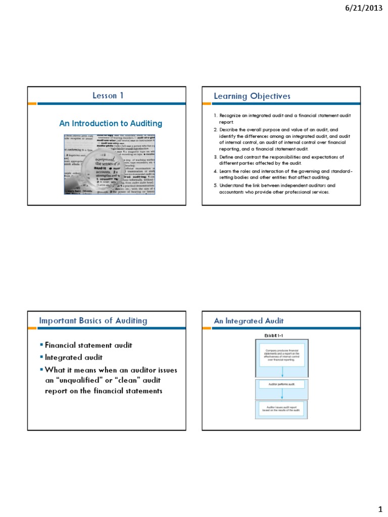 Lesson 1 An Introduction To Auditing | PDF