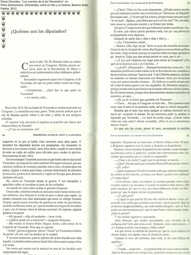 Los Cuentos de La Tía Clementina (Selección) | PDF