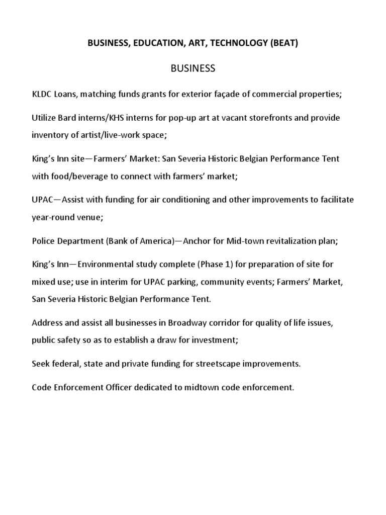 Kingston BEAT Plan | PDF | Business | Further Education