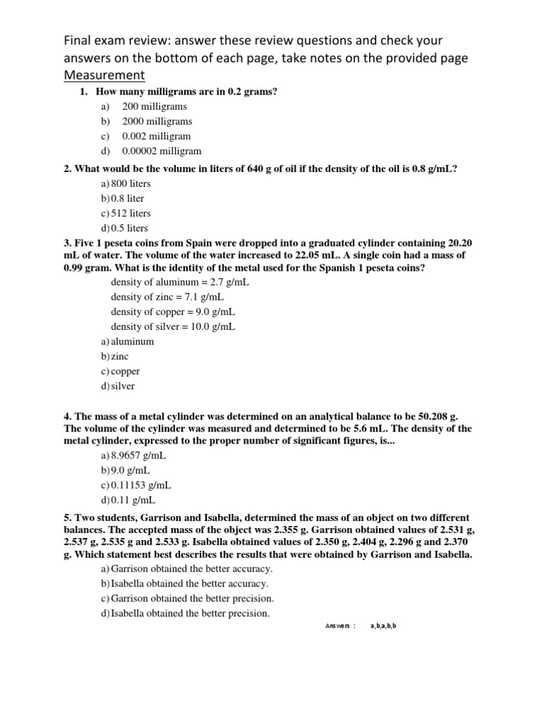 Honors Chemistry Final Exam Review | PDF | Ionic Bonding | Chemical ...