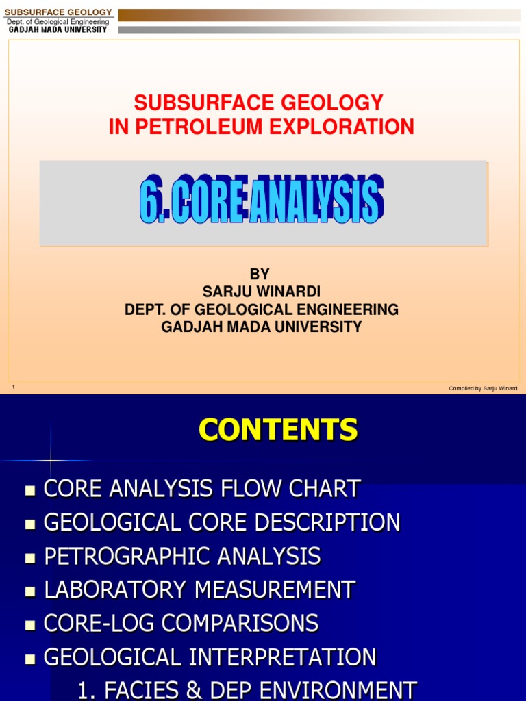 Kul.9.Core Analysis | PDF | Clastic Rock | Sedimentary Rock