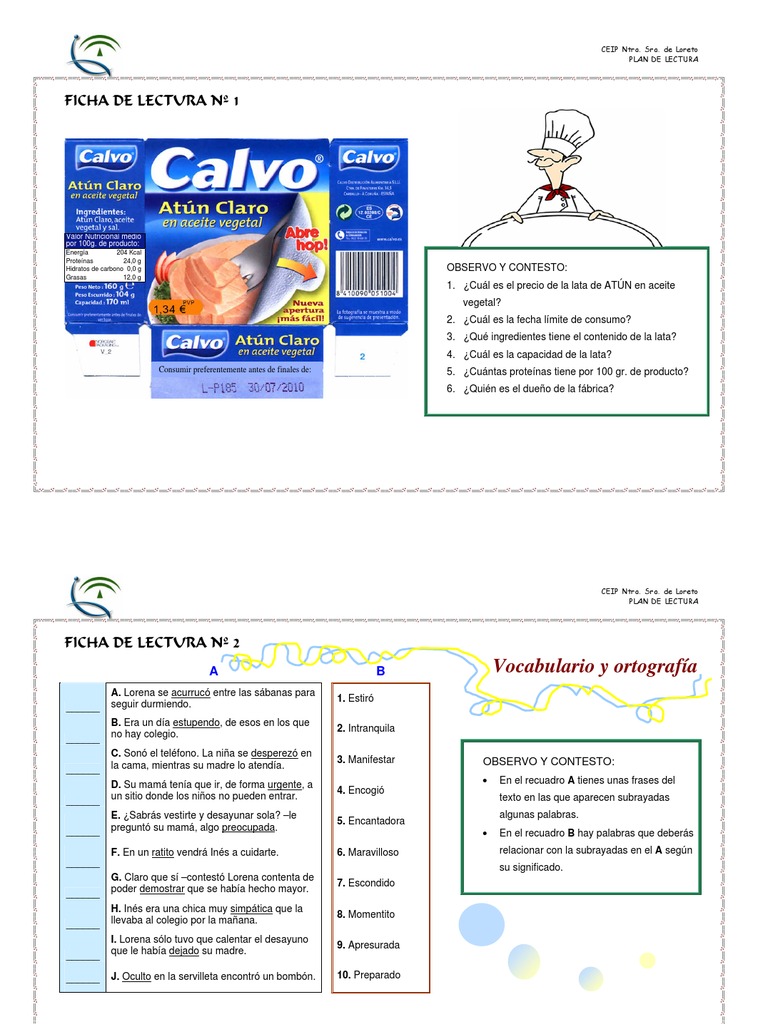 Coleccion-De-100-Fichas-Comprensión Lectora | PDF