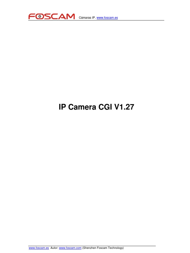 Ipcam Cgi SDK PDF | PDF | File Transfer Protocol | Data Transmission