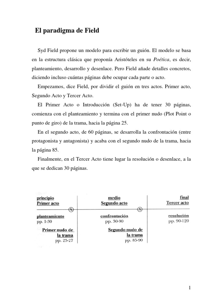 Paradigma, Syd Field | PDF | Paradigma | Conflicto de clase