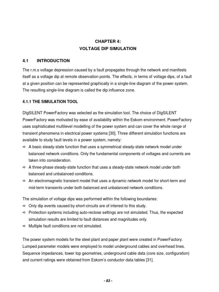 Voltage Dip Simulation | PDF | Electric Power System | Simulation