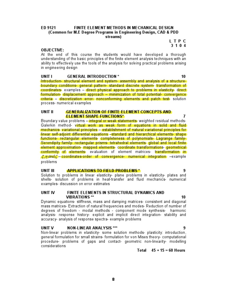 Fem | PDF | Finite Element Method | Numerical Analysis