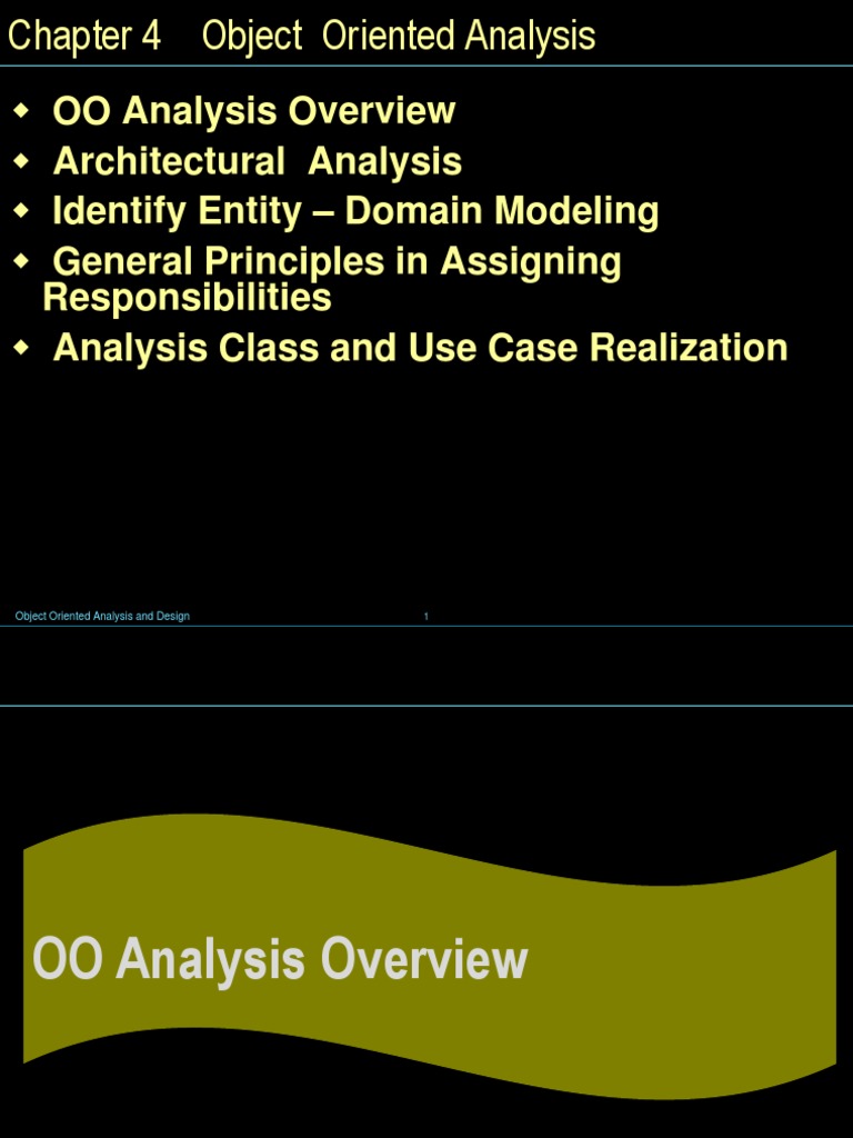 Chap 4 Object Oriented Analysis Pdf Conceptual Model Class Computer Programming