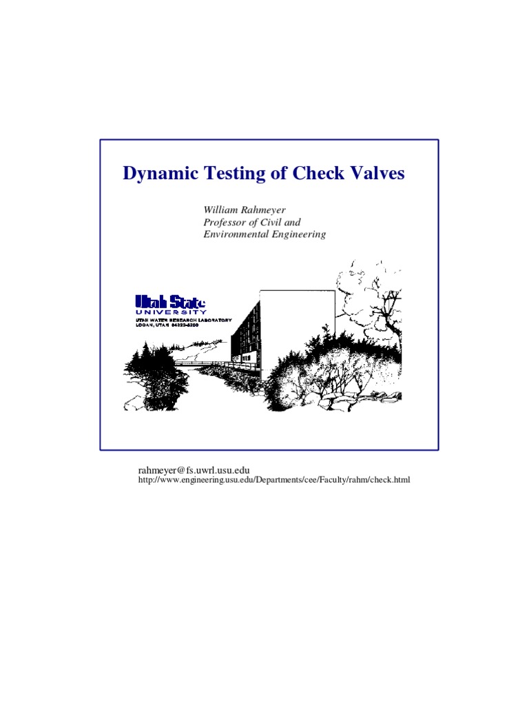 Dynamic Testing of Check Valves | PDF | Valve | Pressure