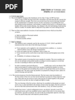 Derrick Method Statement for Tower Erection | PDF | Anchor | Rope