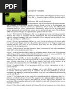 Article 10: Local Government Provisions | PDF | Local Government ...