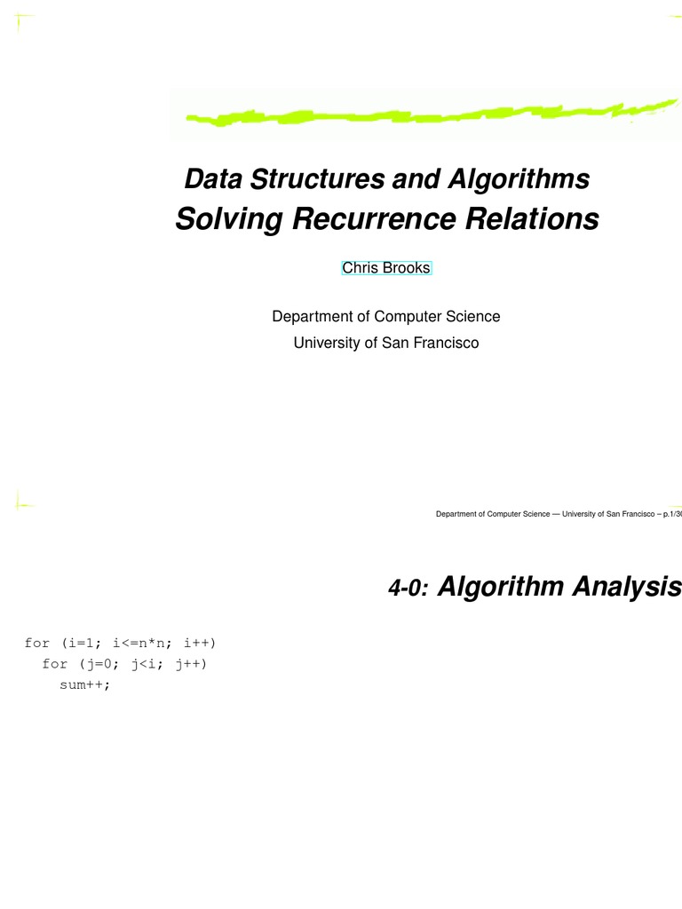 Solving Recurrences | PDF | Recursion | Areas Of Computer Science