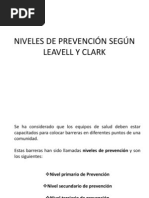 Niveles de Prevención Según Leavell y Clark | PDF