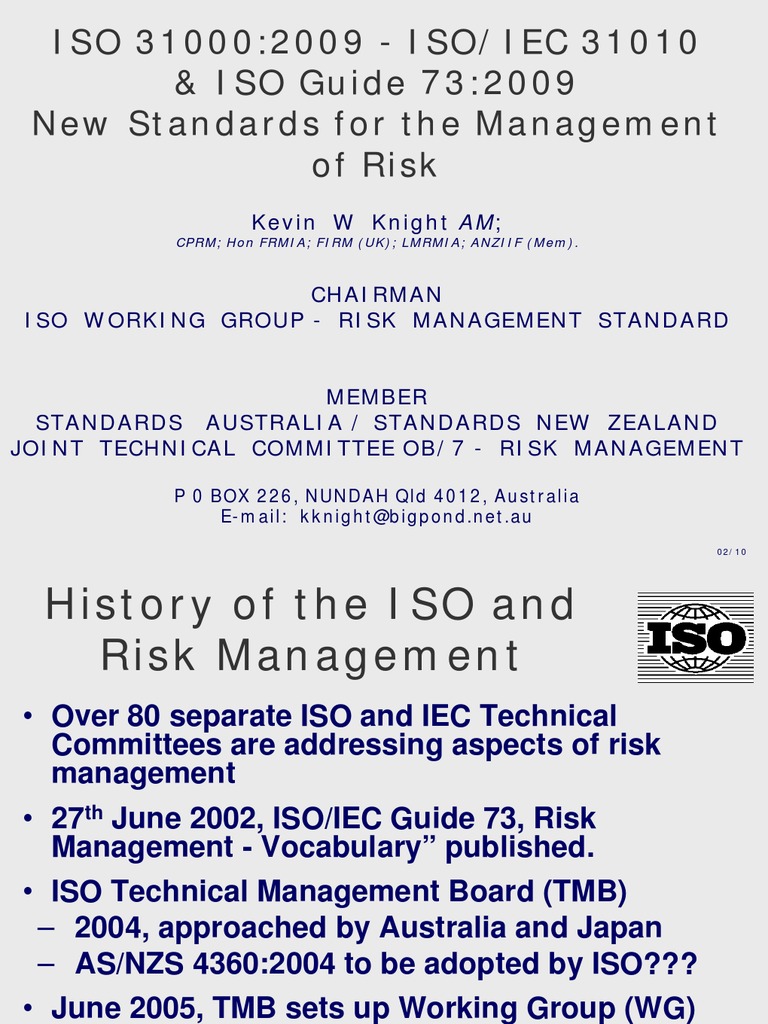 ISO Guide 73 | PDF | Risk Management | Governance