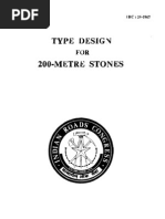 IRC 8-1980: Highway Kilometer Stone Specs | PDF | Transport
