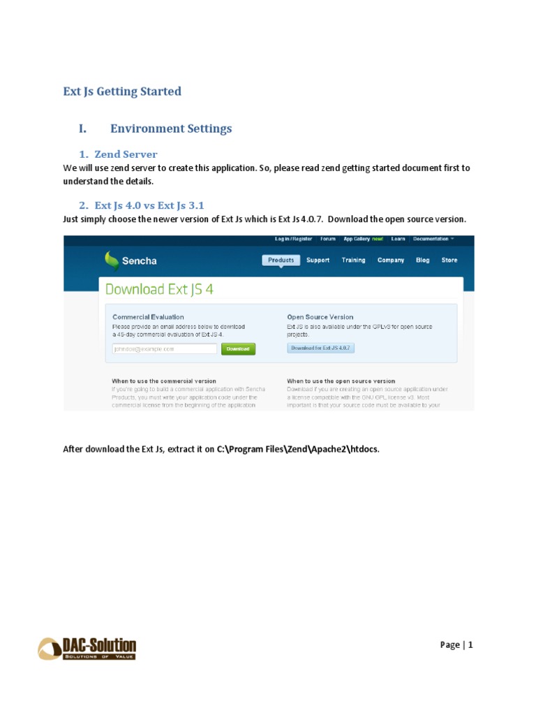Ext Js Getting Started Pdf Pdf Ext Js Web Development
