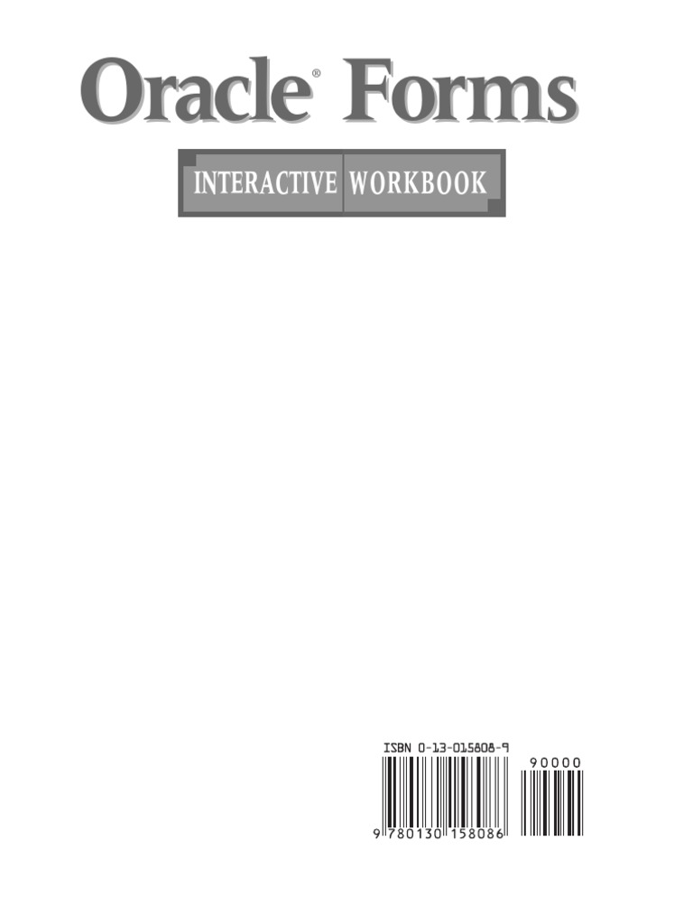 Oracle Forms Interactive Workbook Pdf Pl Sql Database Schema