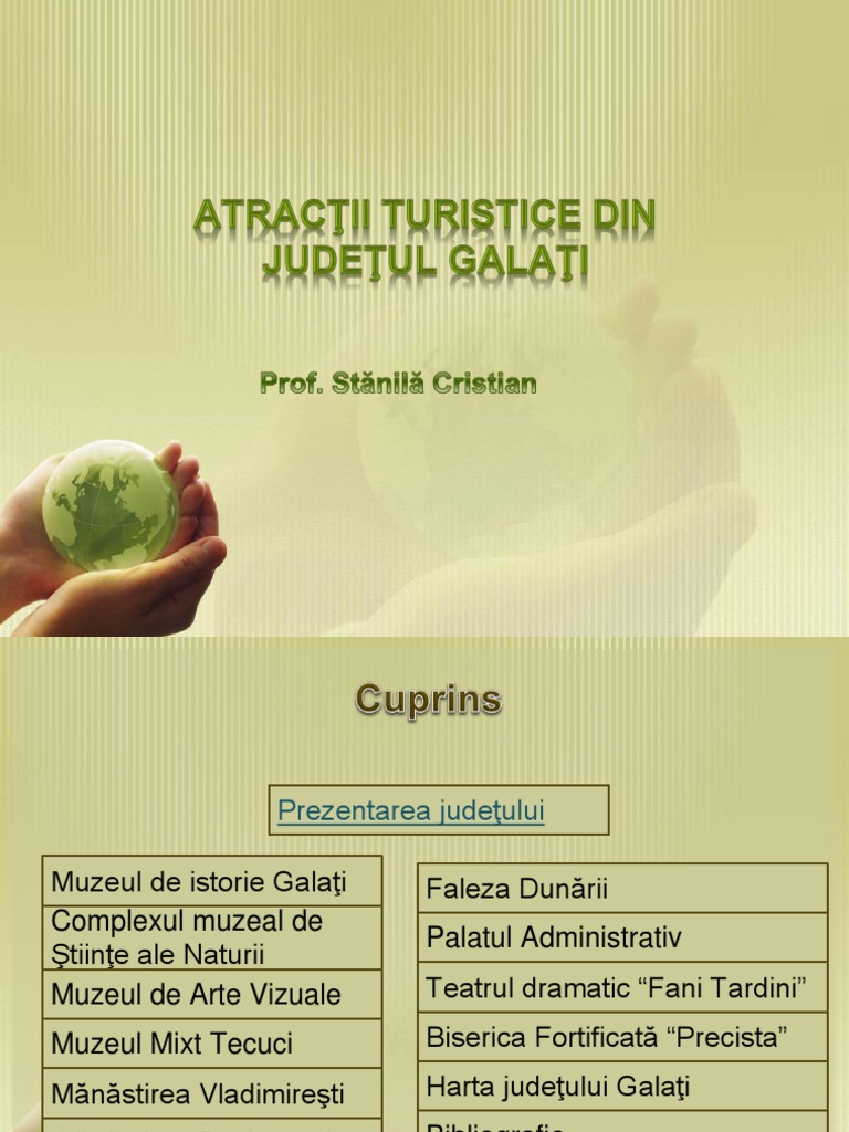 Atractii Turistice Din Judetul Galati | PDF