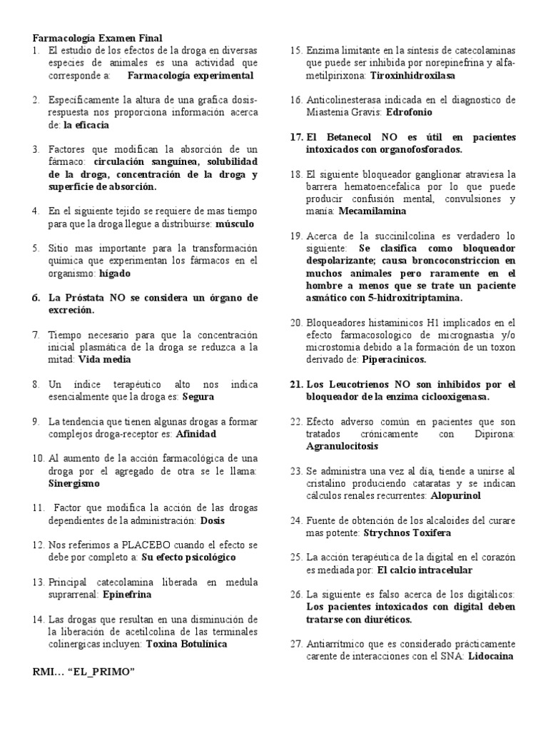 Banco Farma Final | PDF | Benzodiazepinas | Antidepresivo