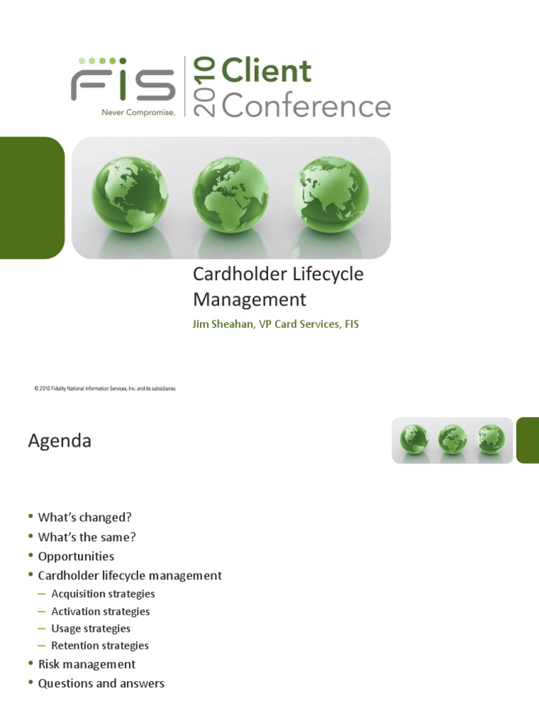 FIS CardLifecycleManagement Strategy | PDF | Credit Card | Debits And ...