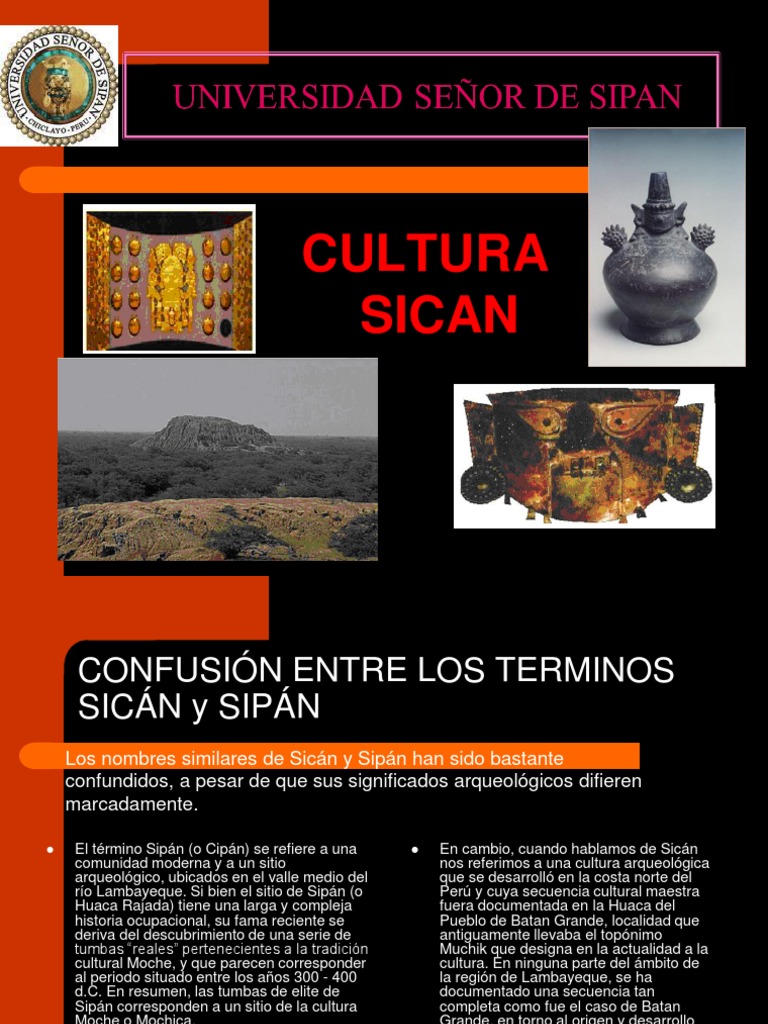 Cultura Sicán y Lambayeque: Resumen | PDF | Arqueología | Cultura (general)