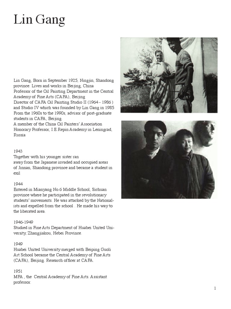 Paintings by Lin Gang, 2000 | PDF | Beijing | Paintings