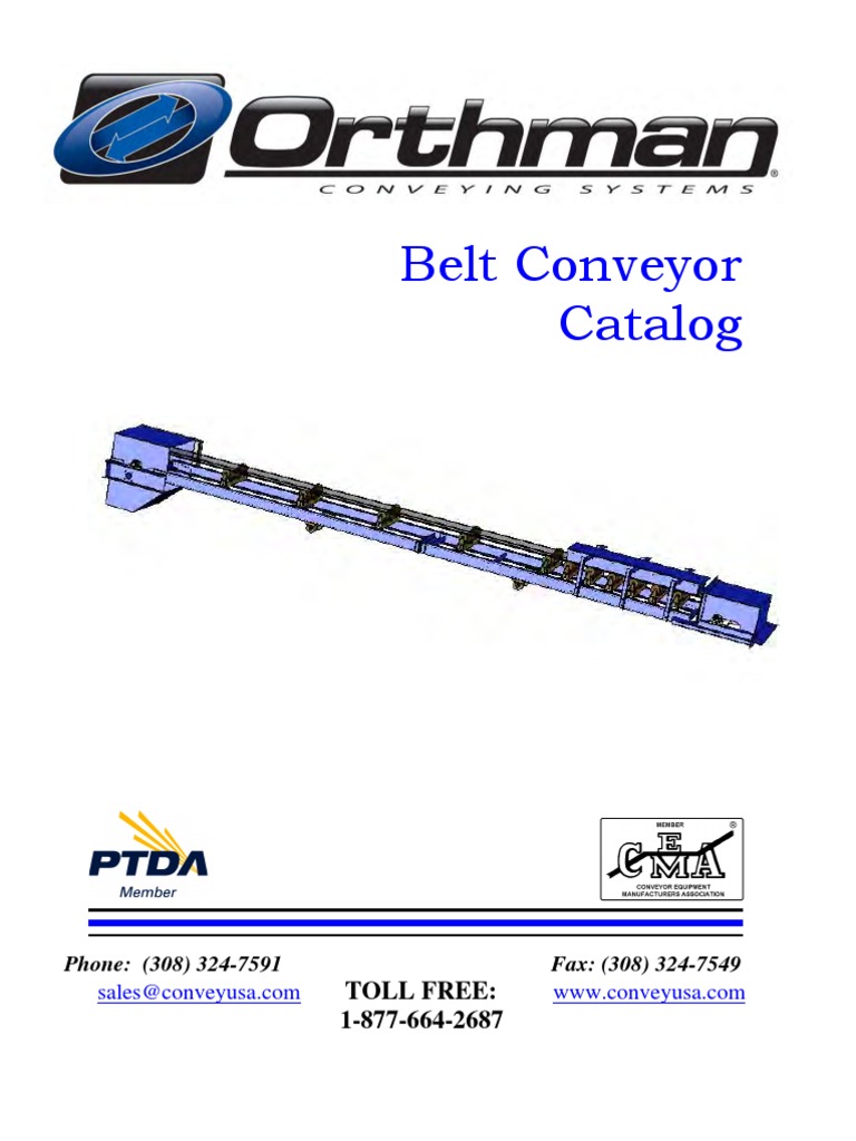 Bulk Material Handling Belt-Conveyor-Catalog | PDF | Belt (Mechanical ...