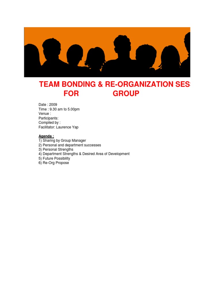 Template Team Bonding | PDF