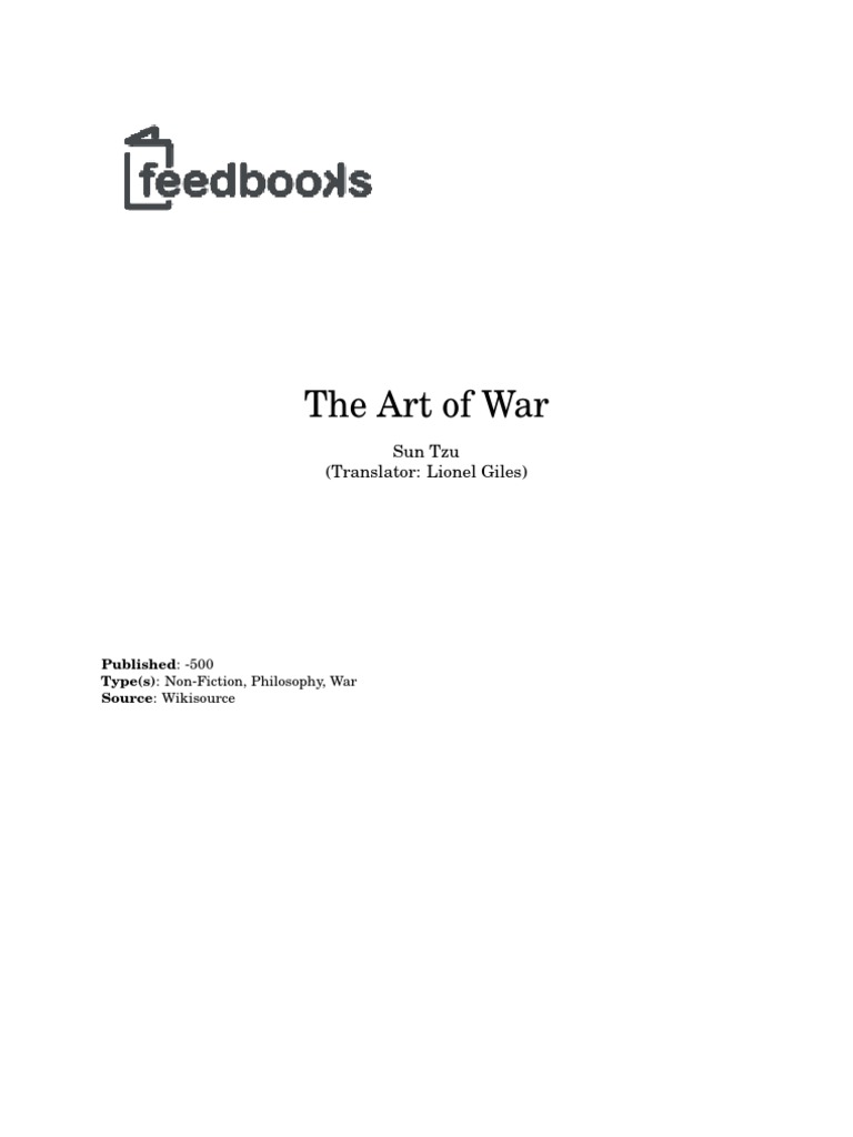 The Art of War | PDF | The Art Of War | Siege