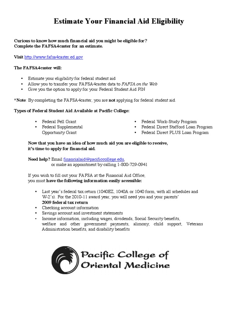10-11 Estimate Your Financial Aid Web Version-1 | Download Free PDF ...