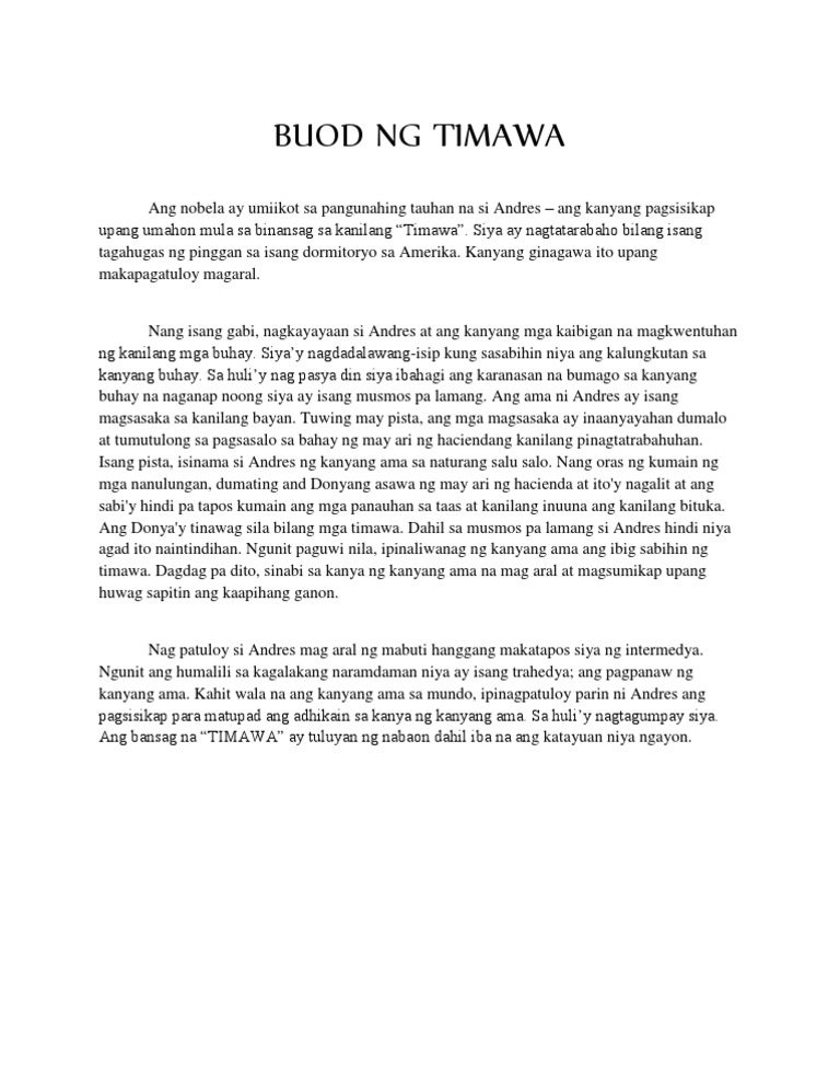 Timawa | PDF