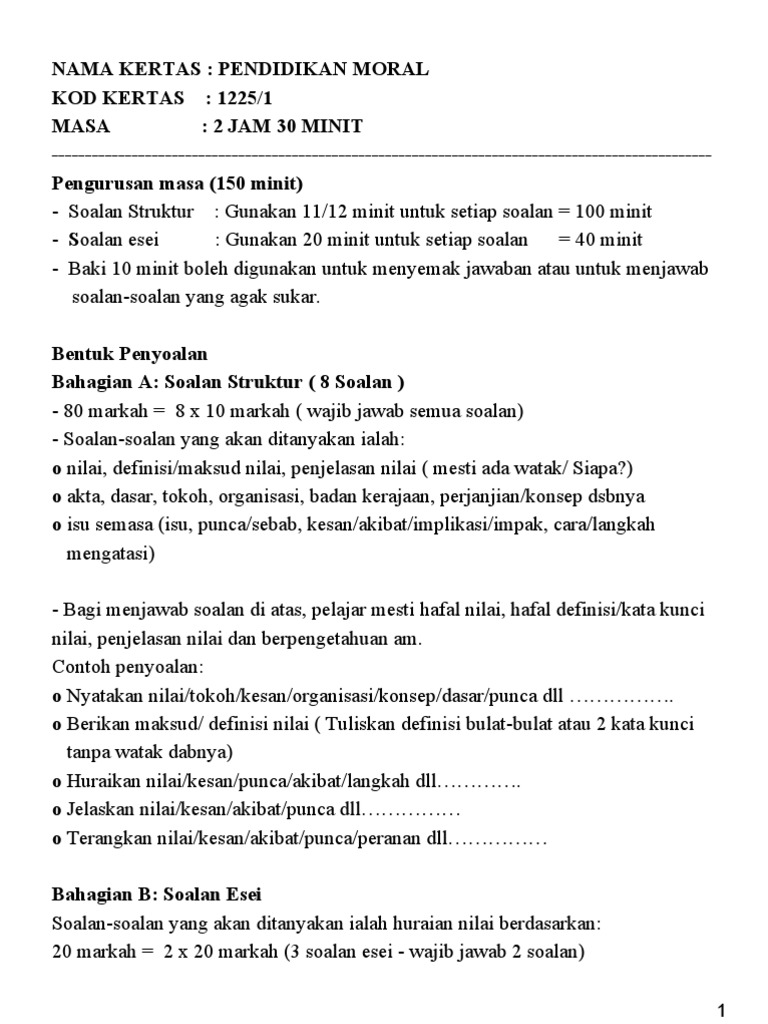 Nota Moral 20121 | PDF