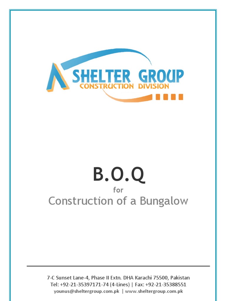 Boq General | PDF | Sink | Wall