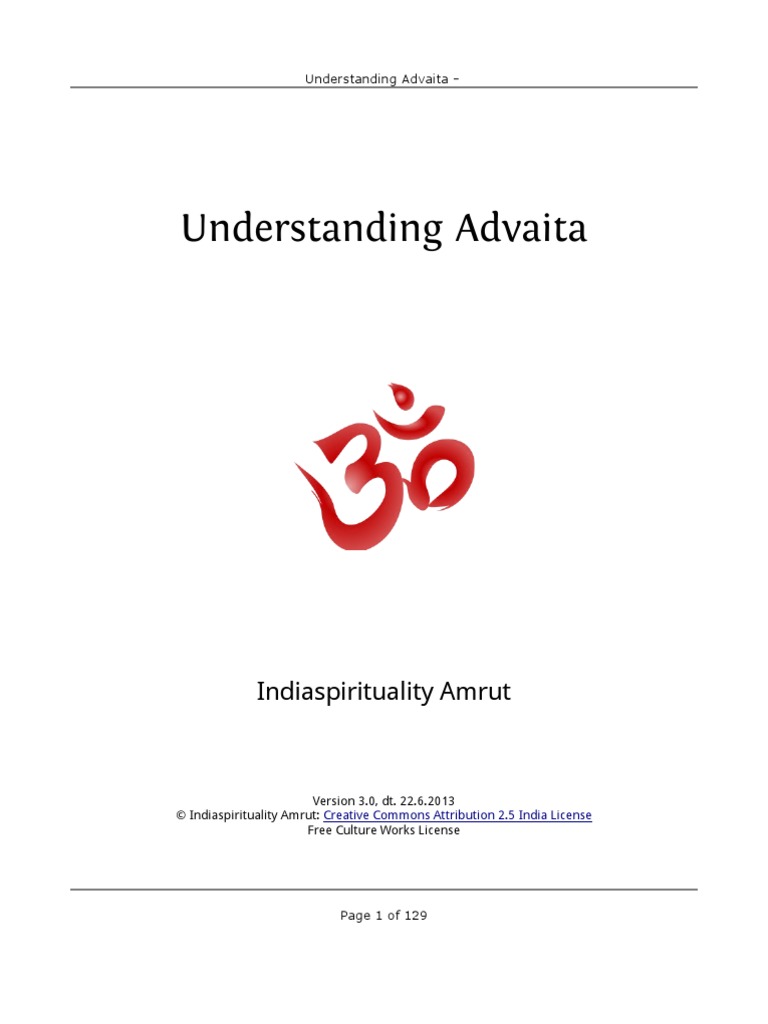 Understanding Advaita Vedanta | PDF | Advaita Vedanta | Vedanta