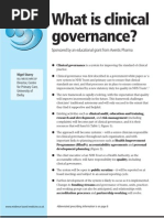 NHS Framework For Clinical Governance | PDF | Health Economics | Health ...