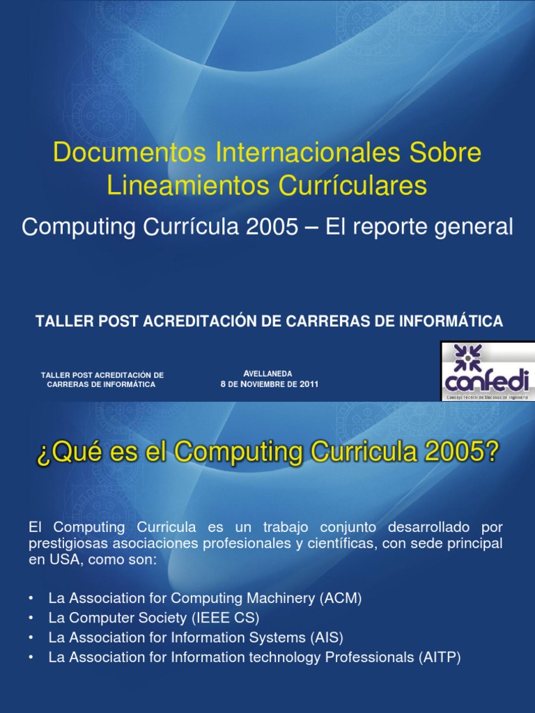Computing Curricula IEEE-ACM | PDF | Ciencias de la Computación ...