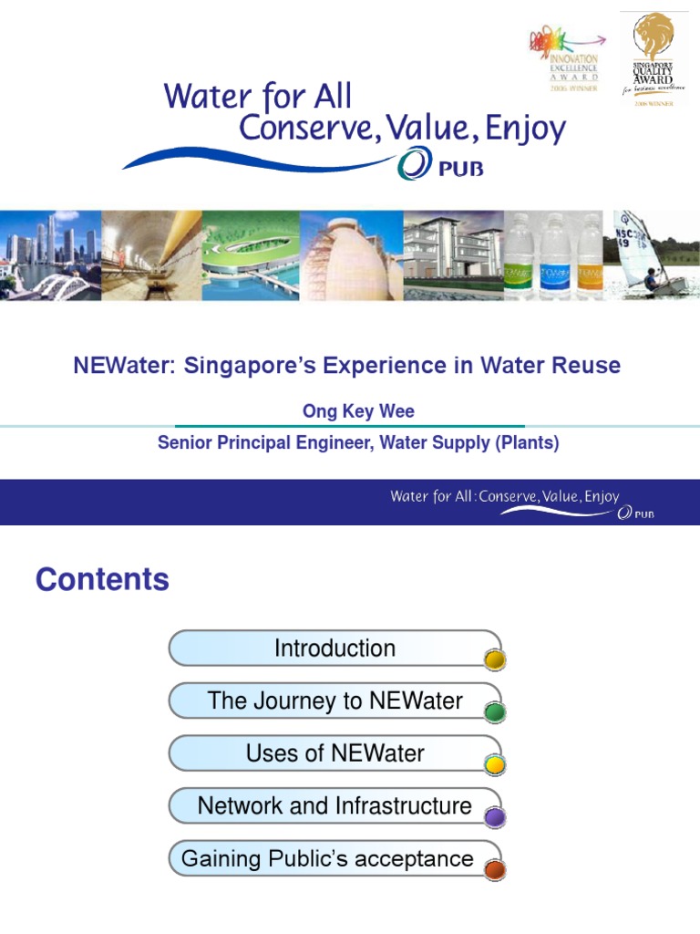 Singapore's NEWater Production Overview | PDF | Reclaimed Water | Water ...