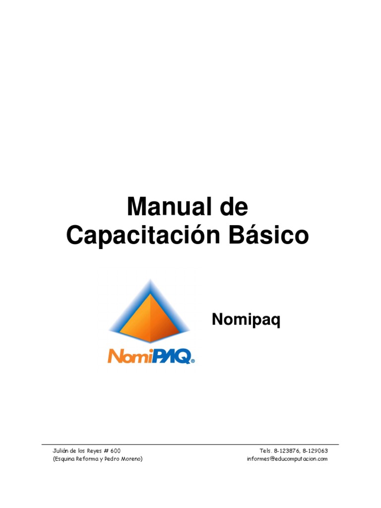 Introducción a NomiPaq: Manual Básico | PDF | Point and Click | Ventana ...